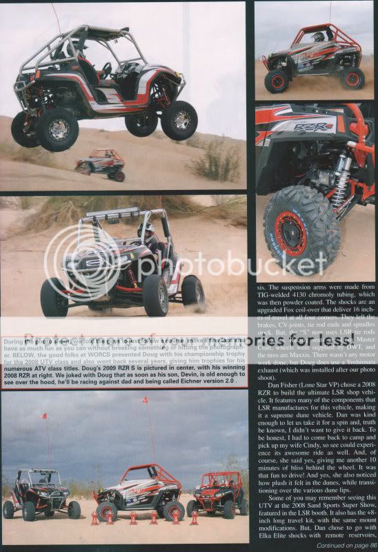 RZR an RZR S in new Sand Sports Mag issue.. pics! | Polaris RZR Forum ...