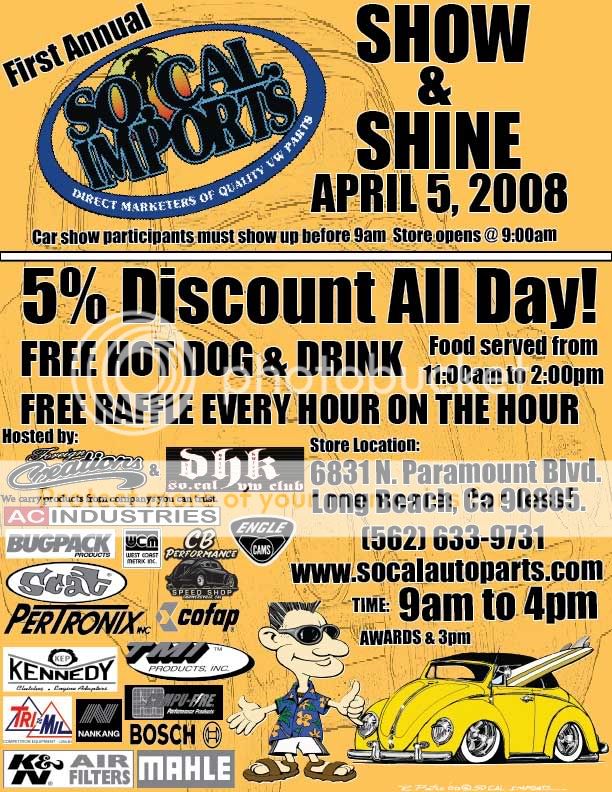 First Annual Pre BUG-IN bash @ at So.Cal. Imports | VW Vortex ...