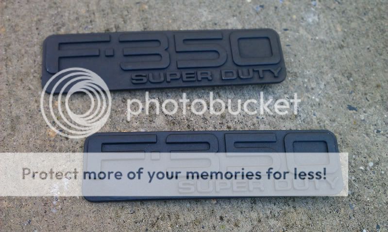 99-04 F350 Super Duty black fender emblems | Ford Power Stroke Nation
